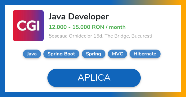 Java Developer Job in Bucuresti | CGI Romania