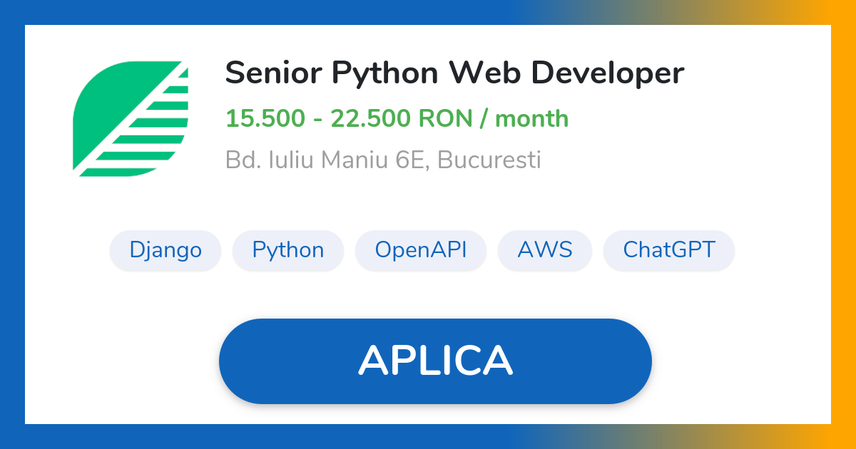 Remote Senior Python Web Developer | Monefy